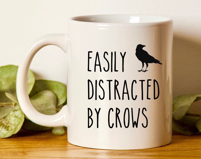 Funny Crow Mug, Crow Lover Gifts, in My Head I'm Thinking About Crows ...