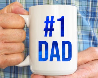 Number One Dad 1 Dad Father's Day Mug Father's Day Father's Day Gift ...
