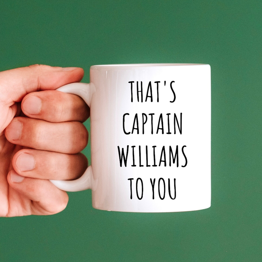 Custom Captain Mug, Captain Officer Gifts, Captain Gift, Cop Mug, Navy ...