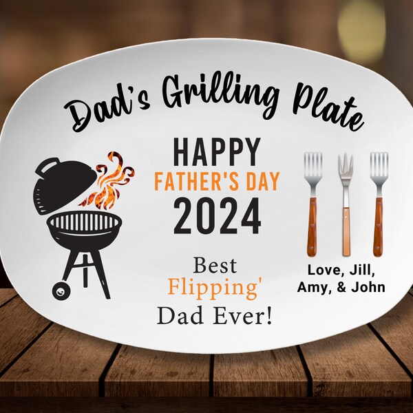 Grill Plate Father's Day - Etsy