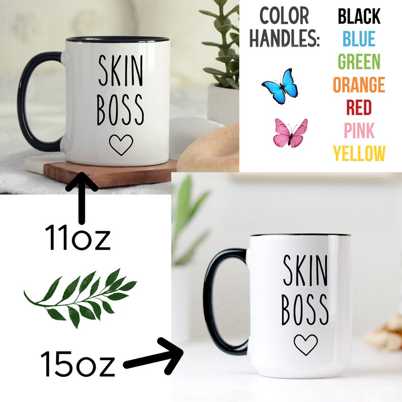 Skin Boss Mug, Esthetician Mug, Funny Esthetician Gifts, Esthetician ...