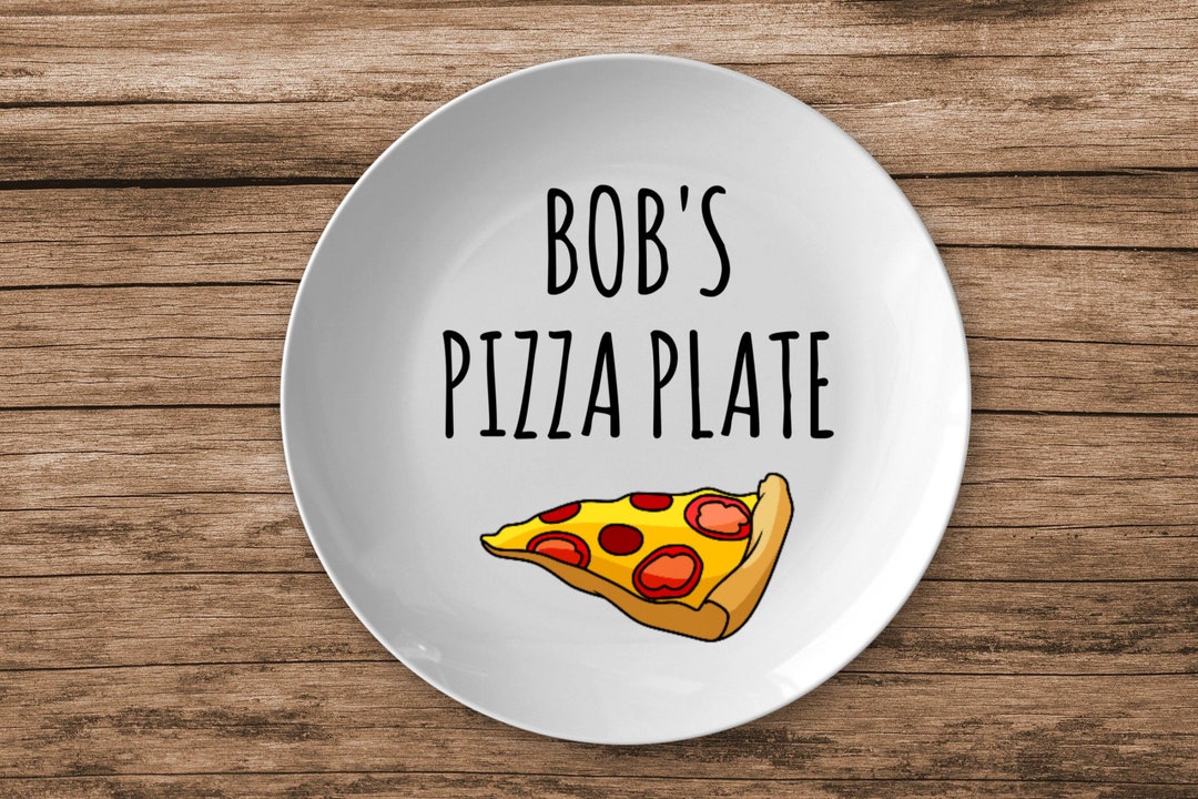 Personalized Pizza Plate, Custom Plate, Add A Custom Name, Personalized ...
