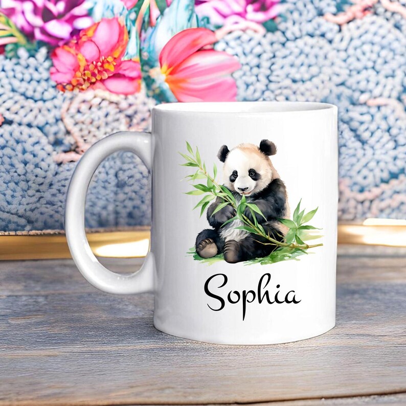 Panda Mug, Personalized Panda Gift, Custom Panda Mug, Cute Panda Mugs ...