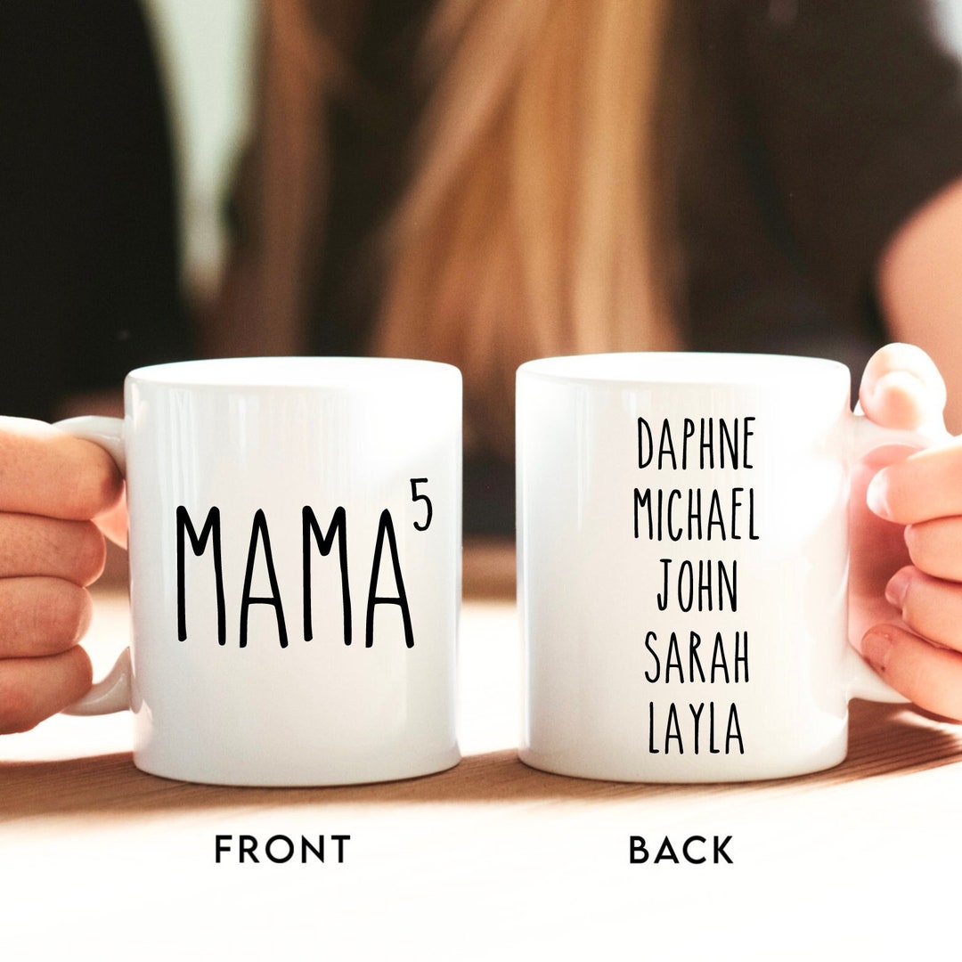 Custom Mama of Five Mug, Mother of Five Gift, Funny Mom Mug, New Mom ...