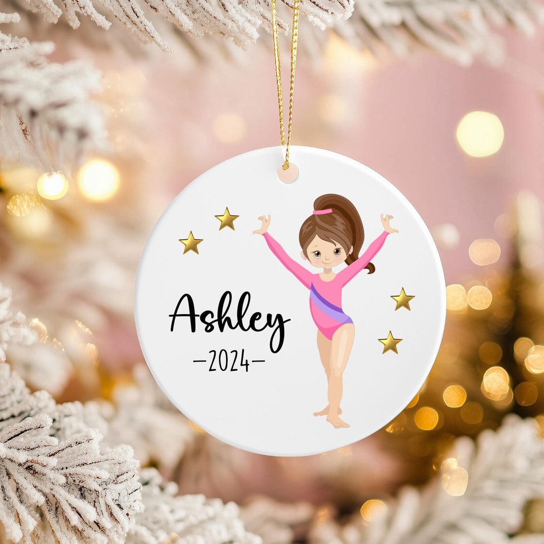 Gymnastic Ornament, Gymnastics Gifts for Girls, Kids Gymnast Christmas ...