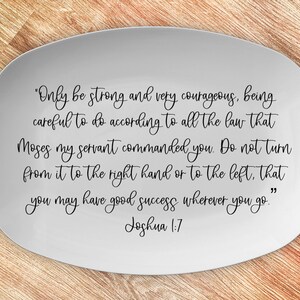 Personalized Bible Verse Platter, Add Bible Verse, Christian Gift for ...