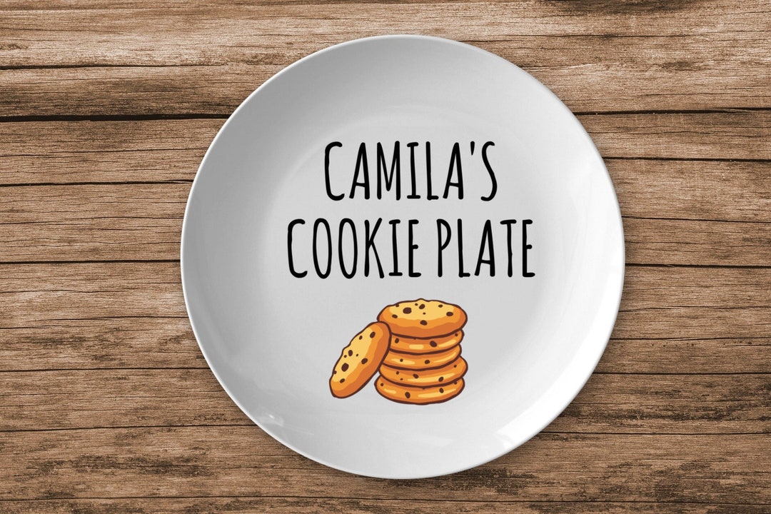 Personalized Cookie Plate, Custom Name Plate, Add Custom Name ...
