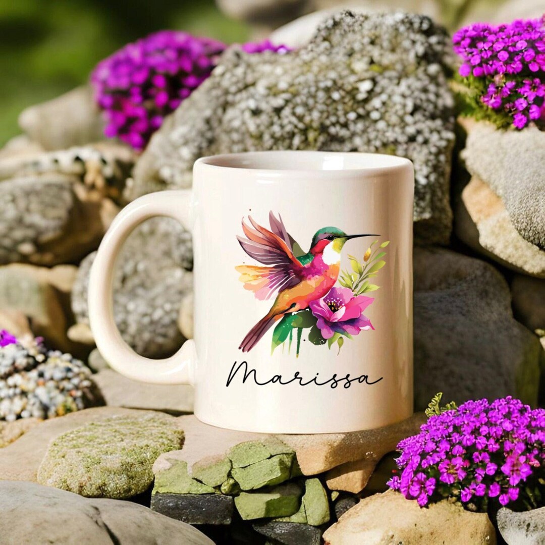 Custom Hummingbird Mug Hummingbird Gift Hummingbird Cup Personalized ...