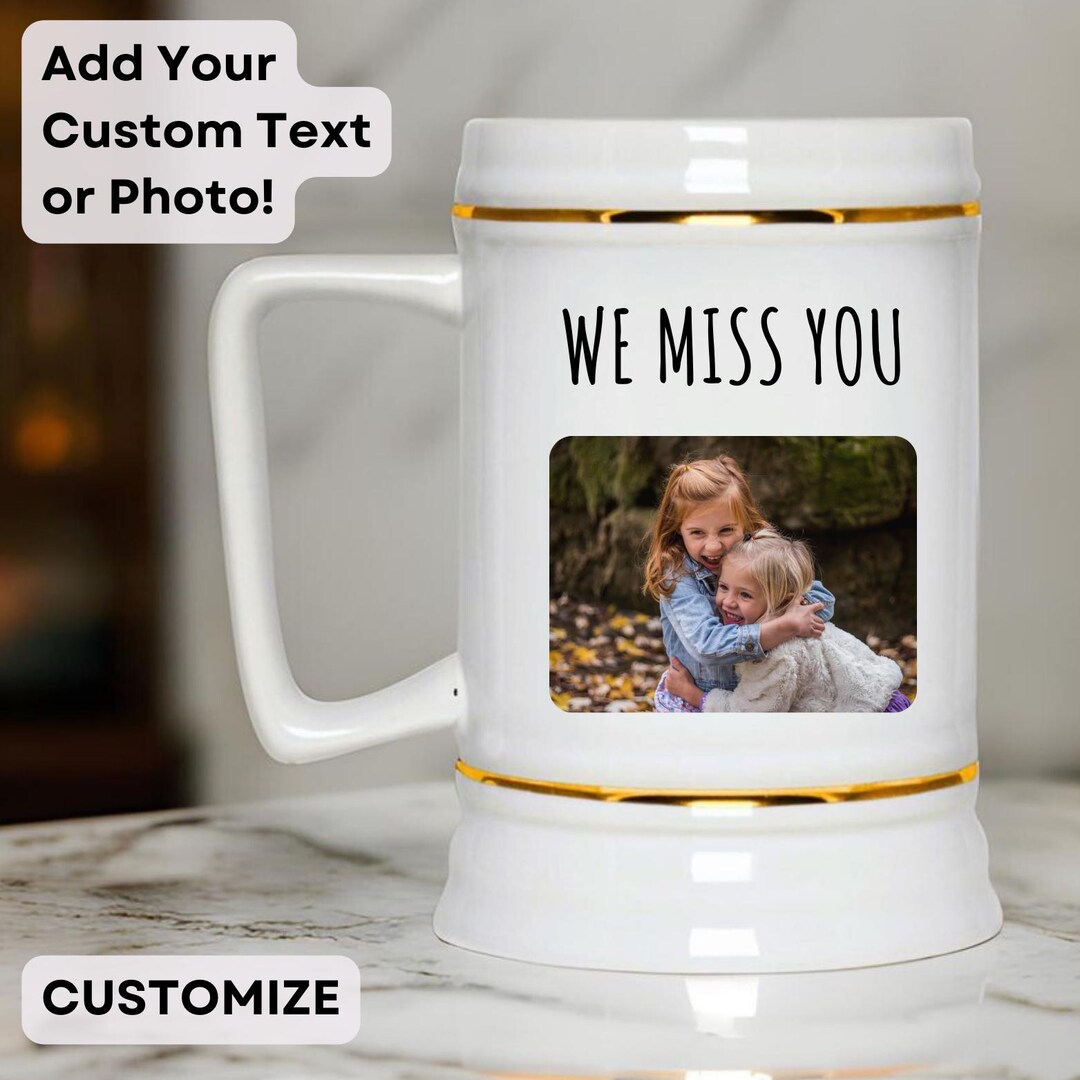 Custom Ceramic Beer Stein, Custom Beer Stein, Custom 22oz Beer Mug ...