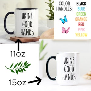 Urine Good Hands Mug, Funny Urologist Gift, Urologist Coffee Mug ...