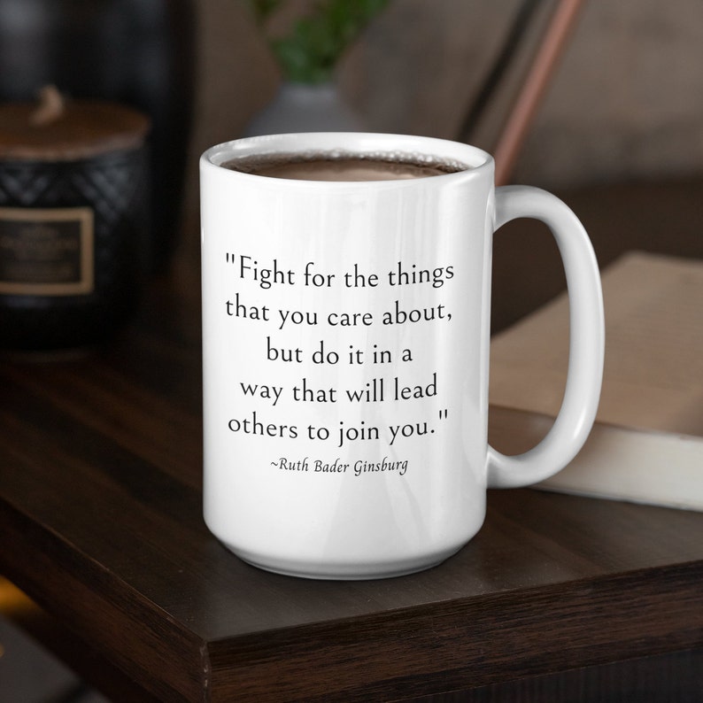 Ruth Bader Ginsburg Mug Notorious RBG Coffee Mug Lawyer - Etsy