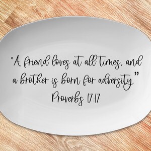 Personalized Bible Verse Platter, Add Bible Verse, Christian Gift for ...