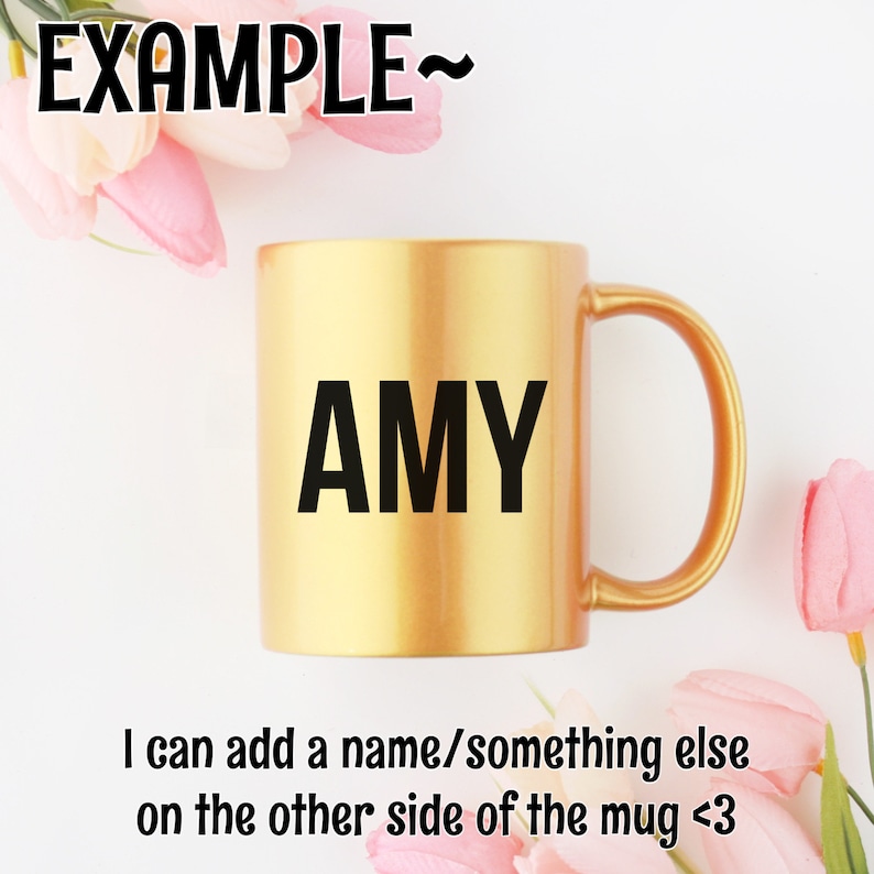 Gold Custom Metallic Coffee Mug Personalized Coffee Mug 11oz - Etsy