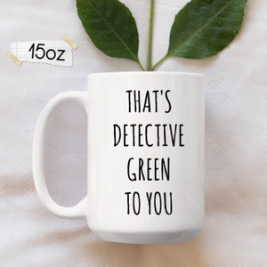 Detective Mug, Detective Gifts, Personalized Detective Gift, Detective ...