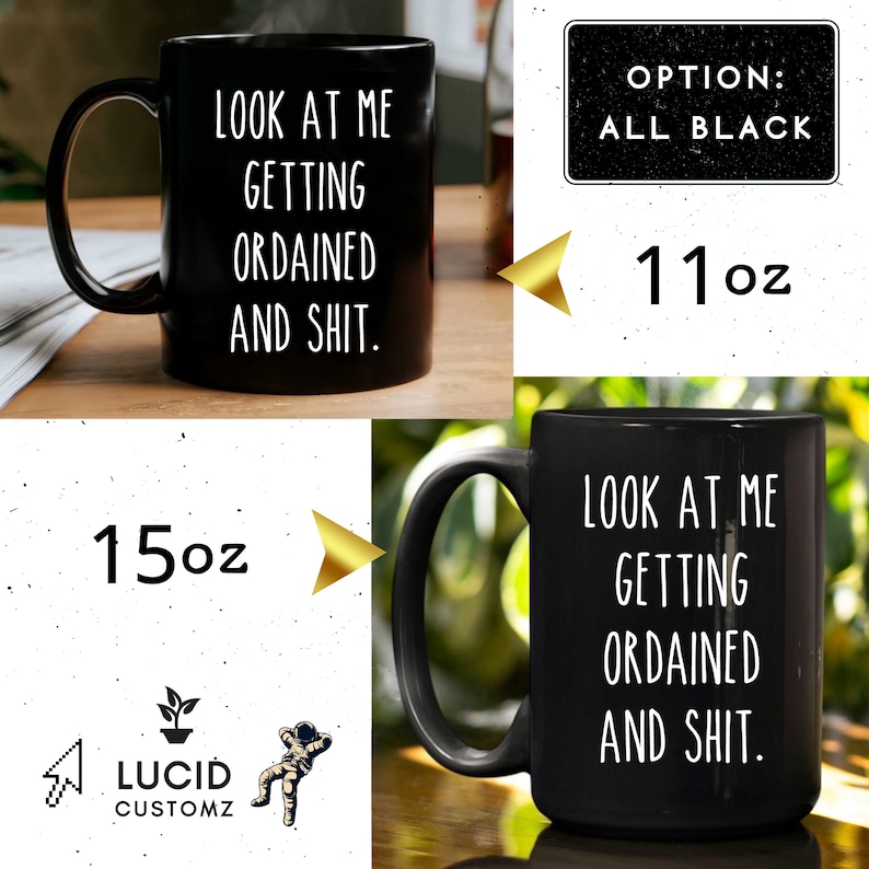 Ordination Mug, Ordination Gift, Church Minister Gift, Deacon Priest ...
