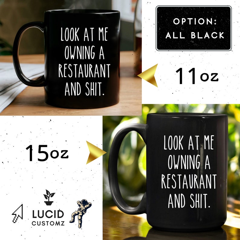 Restaurant Owner Gift • Restaurant Opening Mug • New Restaurant Owner ...
