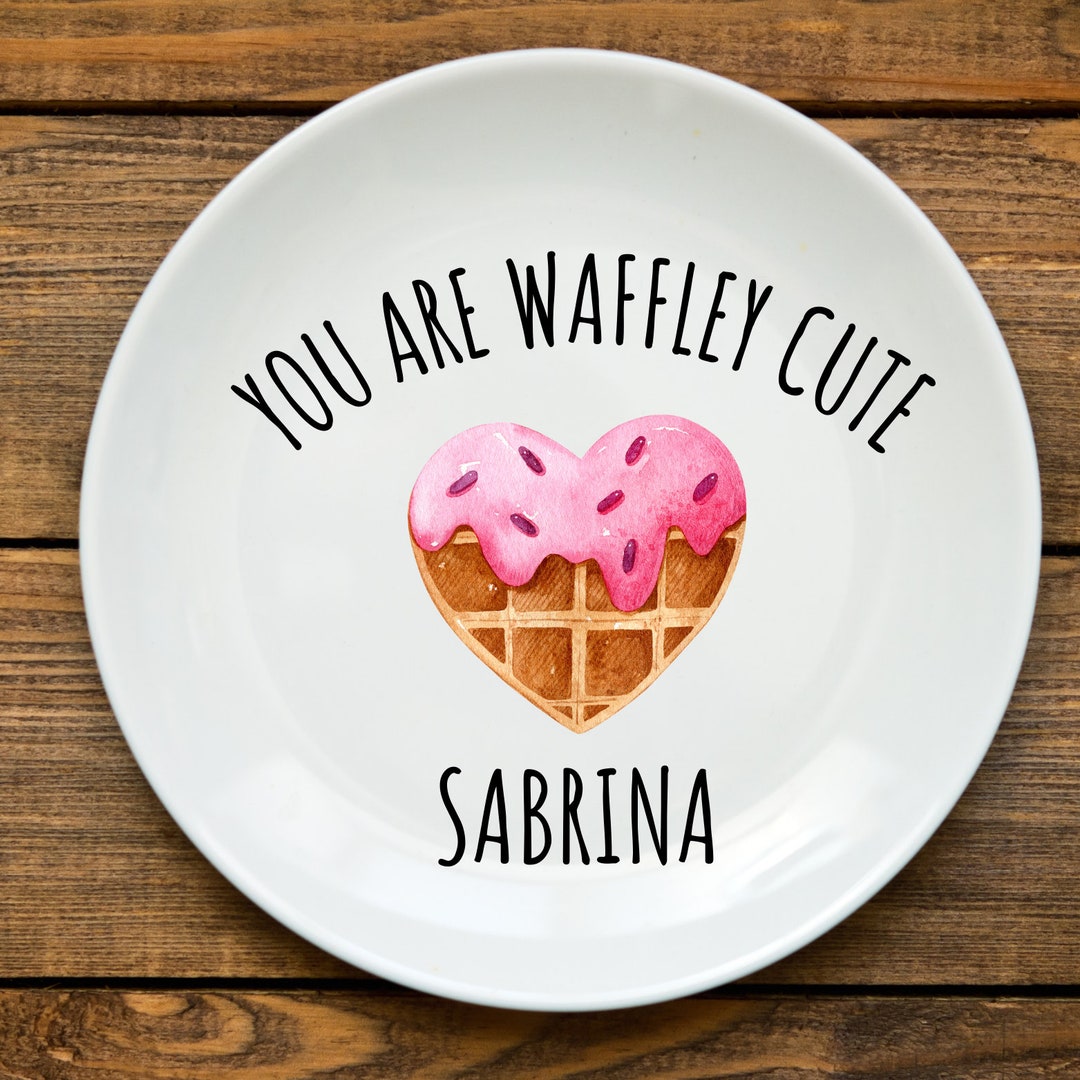 Personalized Waffle Plate, Custom Plate for Kids, Custom Name ...