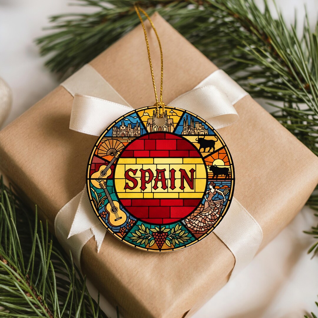 Spain Ornament, Travel Souvenir Christmas Ornament, Spain Trip Keepsake ...