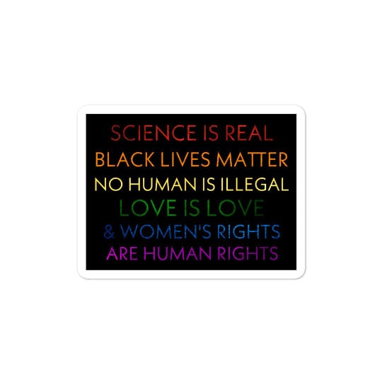 Science is Real Black Lives Matter No Human is Illegal | Etsy