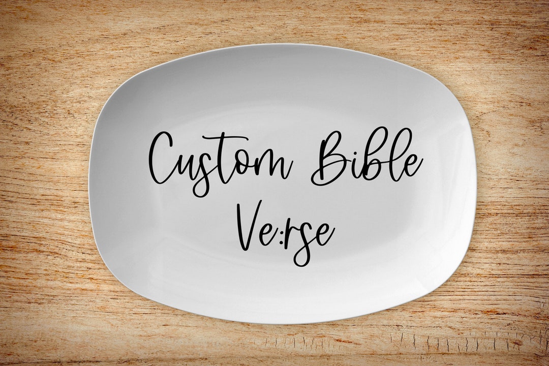 Personalized Bible Verse Platter, Add Bible Verse, Christian Gift for ...