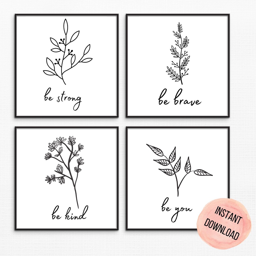 Be You Poster Set / Motivational Poster / Home Decor / - Etsy