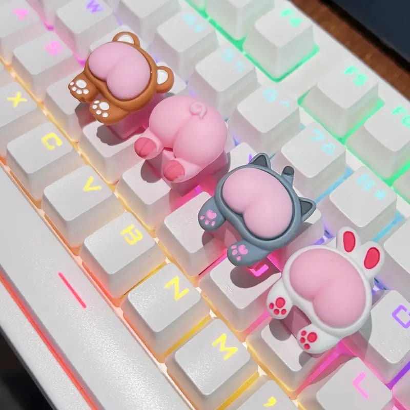 Cat Piggy Butt Shape Mechanical Keycap for Computer Keyboard (1pc) - Etsy