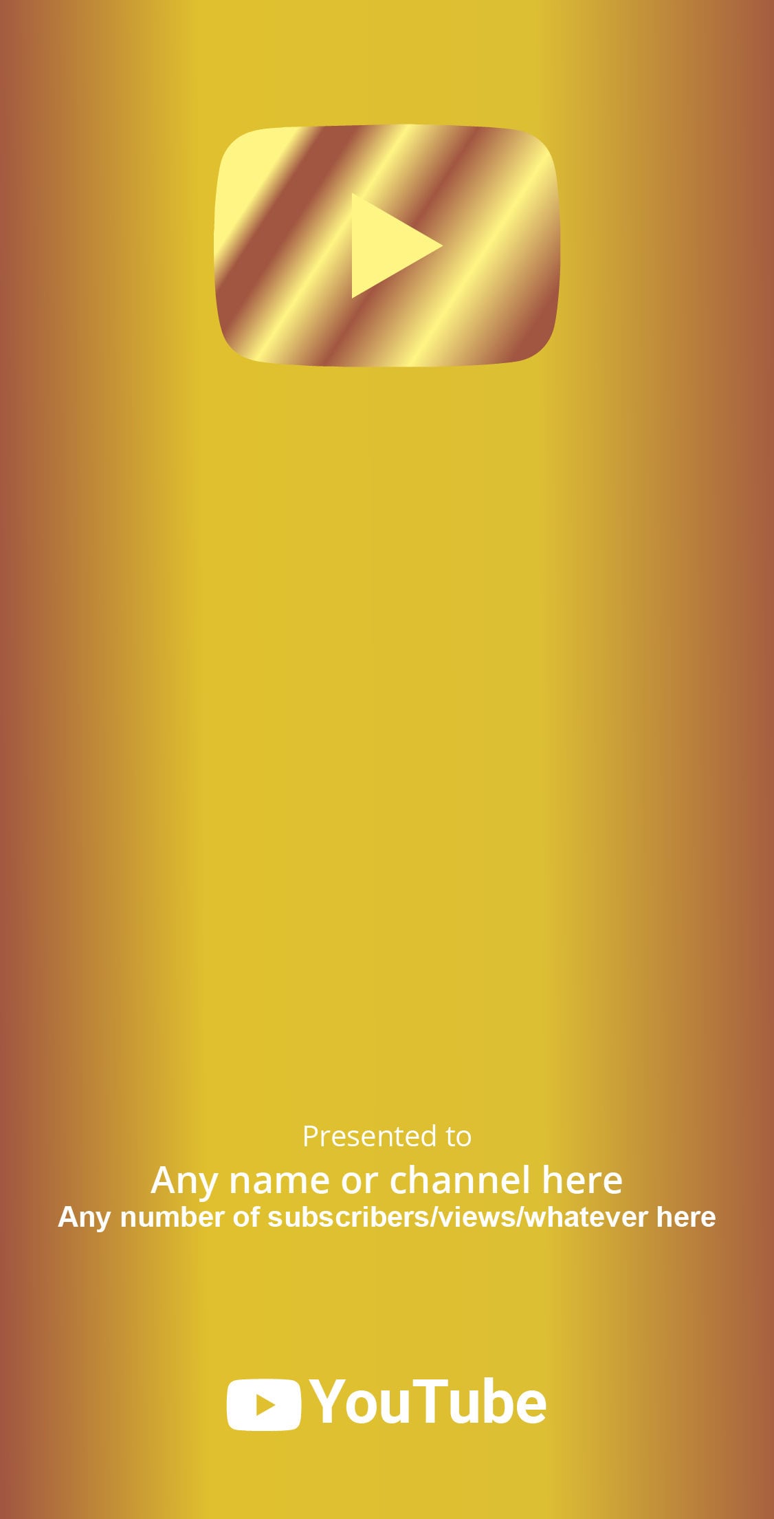 Custom Youtube Button Award, Digital Image Download please Read Product ...