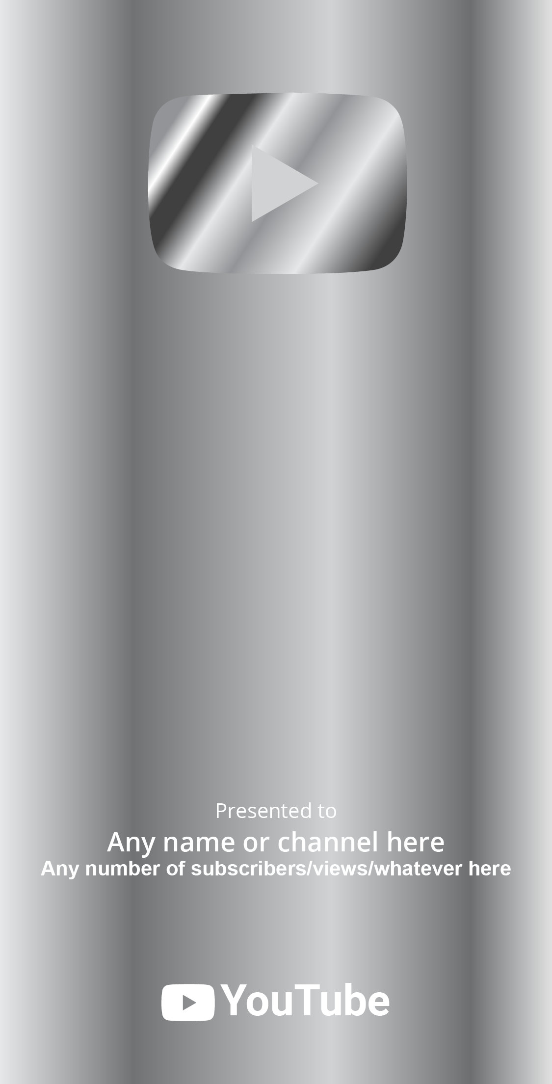 Custom Youtube Button Award, Digital Image Download please Read Product ...