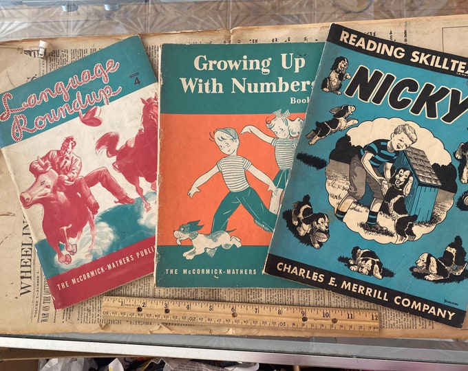 Vintage 1950's School Numbers in Action Book '50's Primary Math School ...