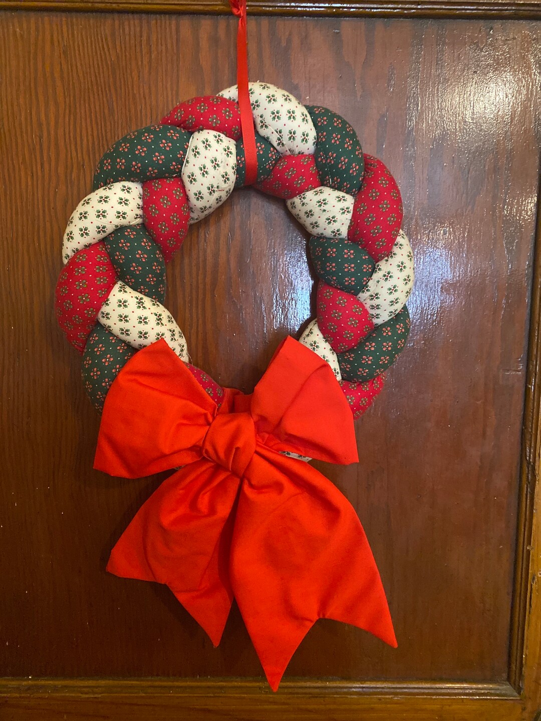 Fabric Christmas Wreath - Etsy