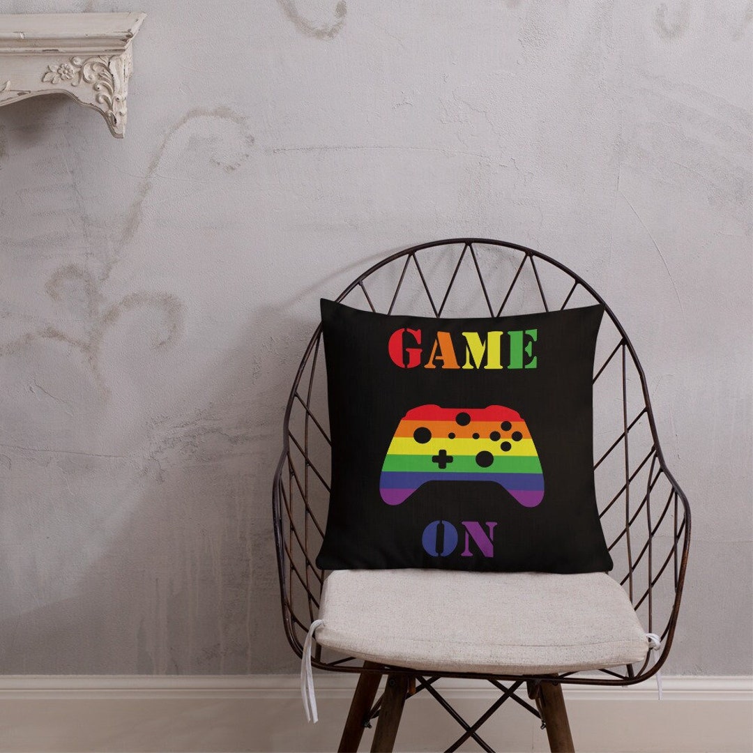 LGBT Pride Rainbow Flag Gamer Xbox Controller Premium Pillow - Etsy