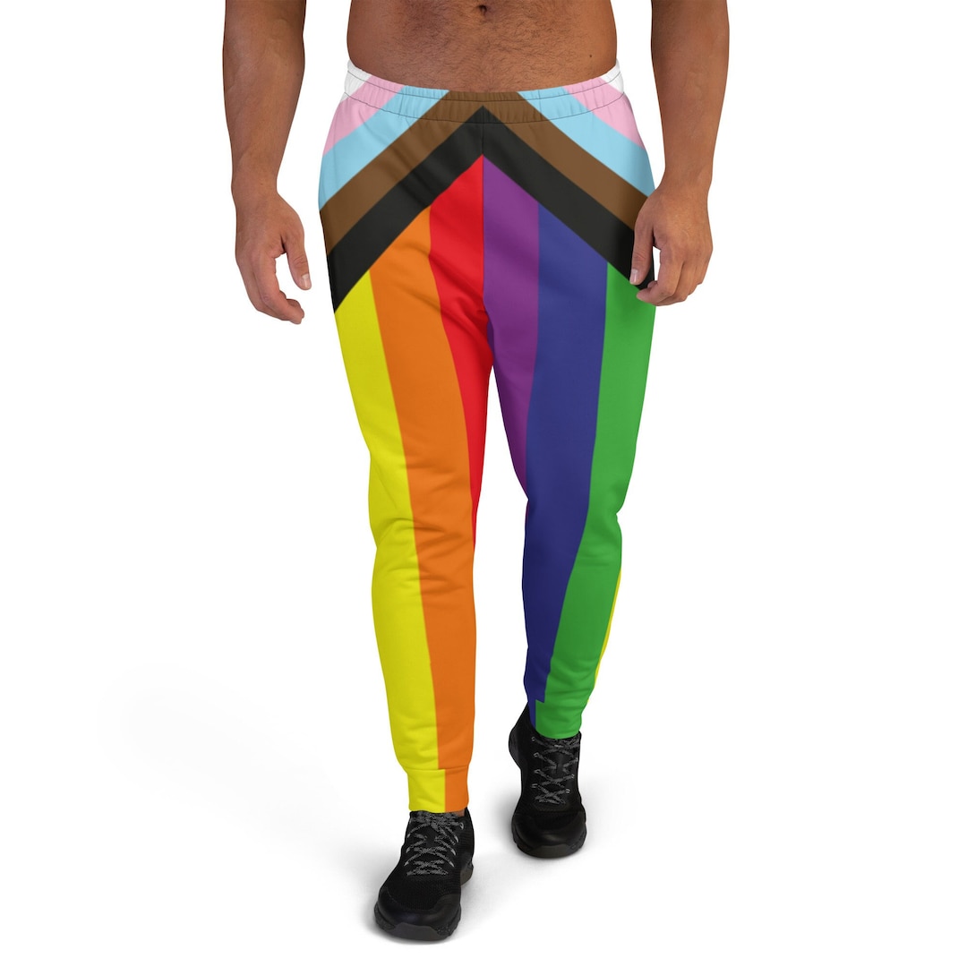 LGBT Pride Progressive Flag Slim Fit Men's Joggers - Etsy