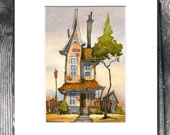 Original Watercolor Painting. Line and Wash. 6x9 Unframed. - Etsy