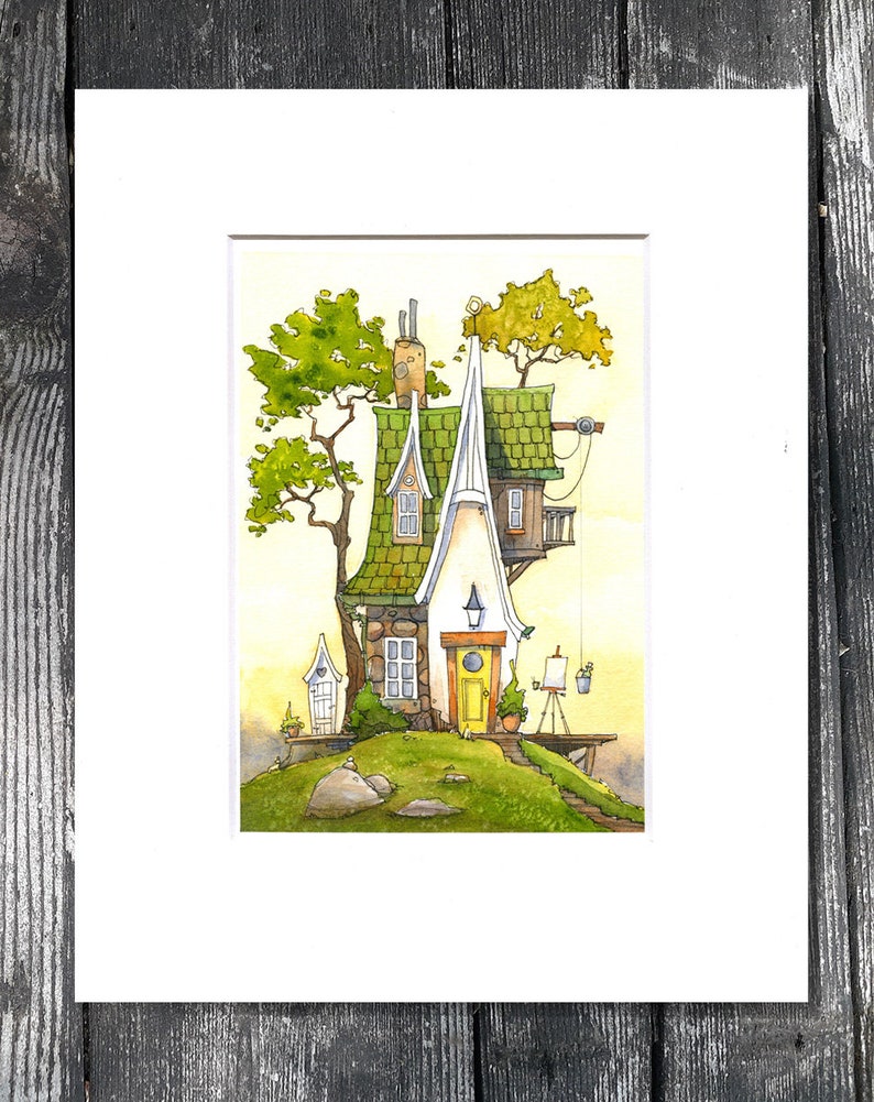 Watercolor PRINT- Gary Frederick. Line and Wash. 3/25. 8"x 10". Acid ...
