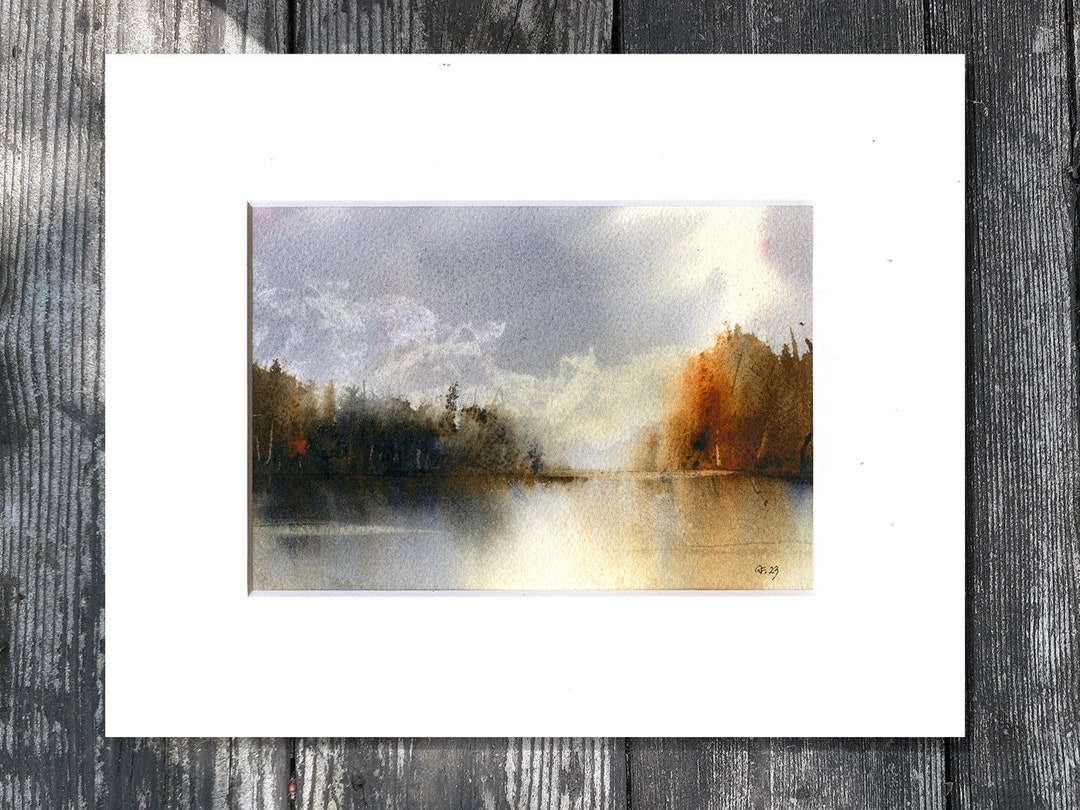 Original Watercolor. 8 X 10 image 5 X 7. Acid Free Mat. Unframed - Etsy ...
