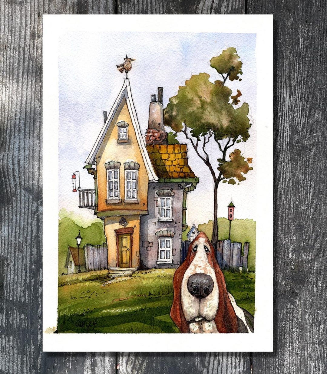 Watercolour and Ink Print - Gary Frederick. 6" X 9". Unframed - Etsy