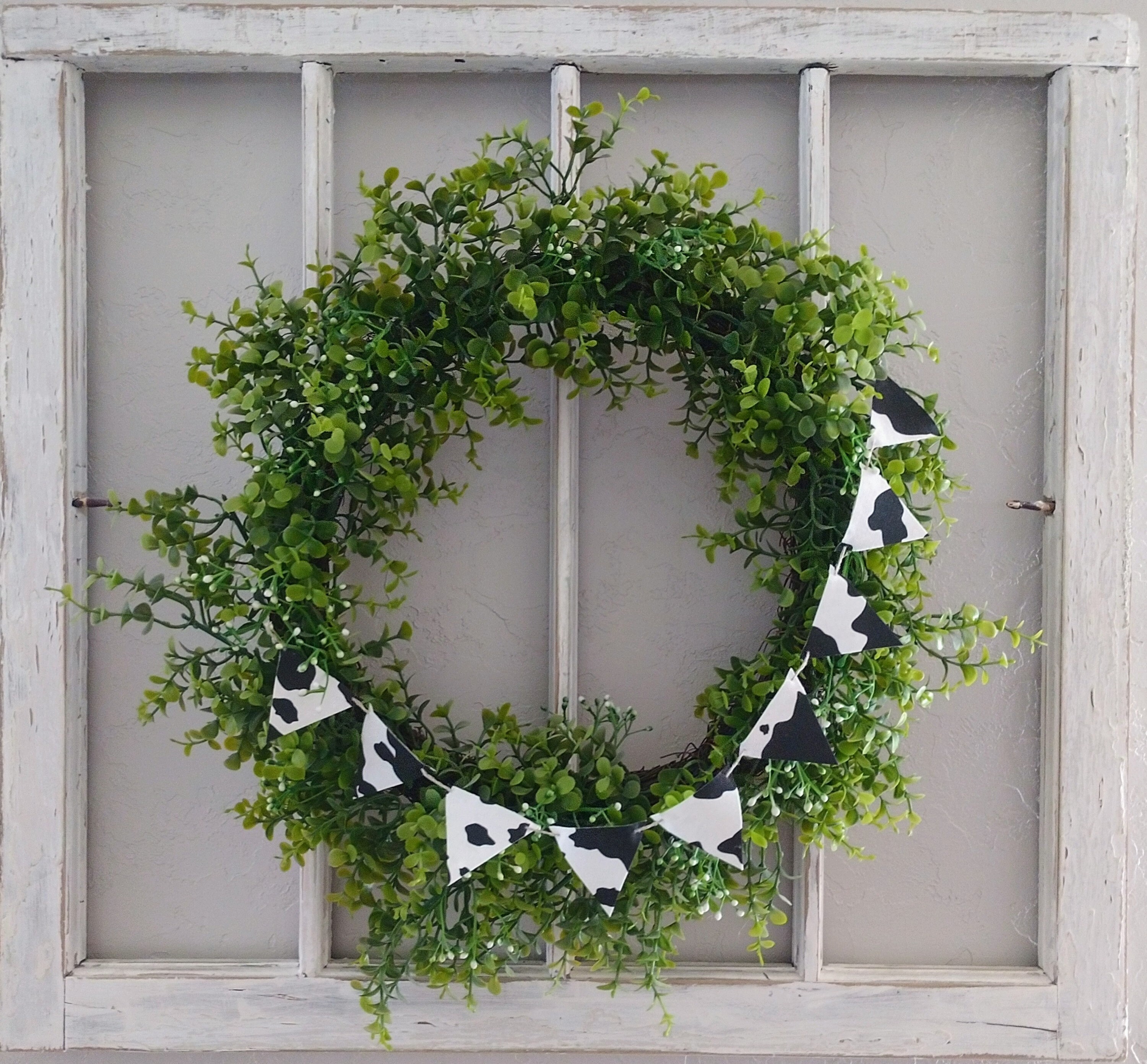 Cow Decor Mini Cow Print Banner 2 ft Banner Tiered Tray | Etsy