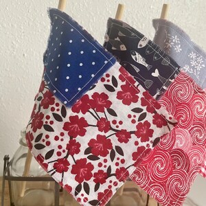 3 Small Flags, USA Fabric Flag Set, Patriotic Tiered Tray, Plant Pokes ...