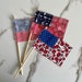 3 Small Flags USA Fabric Flag Set Patriotic Tiered Tray - Etsy