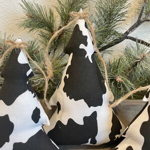 Cow Christmas Trees Set, Tiered Tray Trees, Winter Decor, Christmas ...