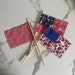 3 Small Flags USA Fabric Flag Set Patriotic Tiered Tray - Etsy