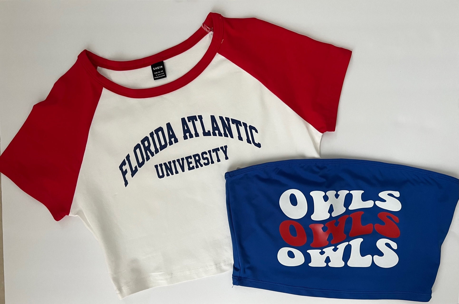 FAU College Cropped Shirts - Etsy