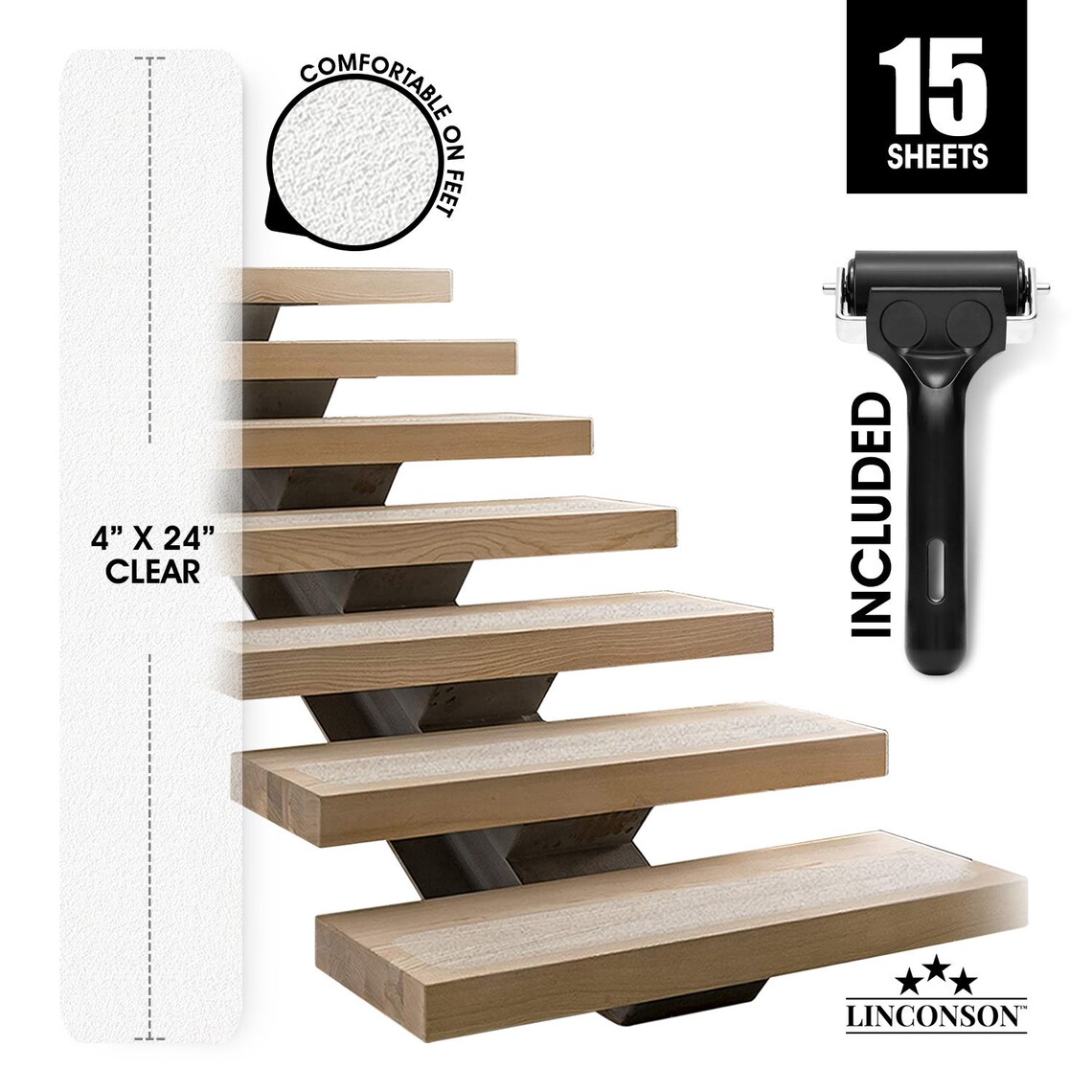 LINCONSON Clear Slip Resistant Stairs Tread Tape Various - Etsy