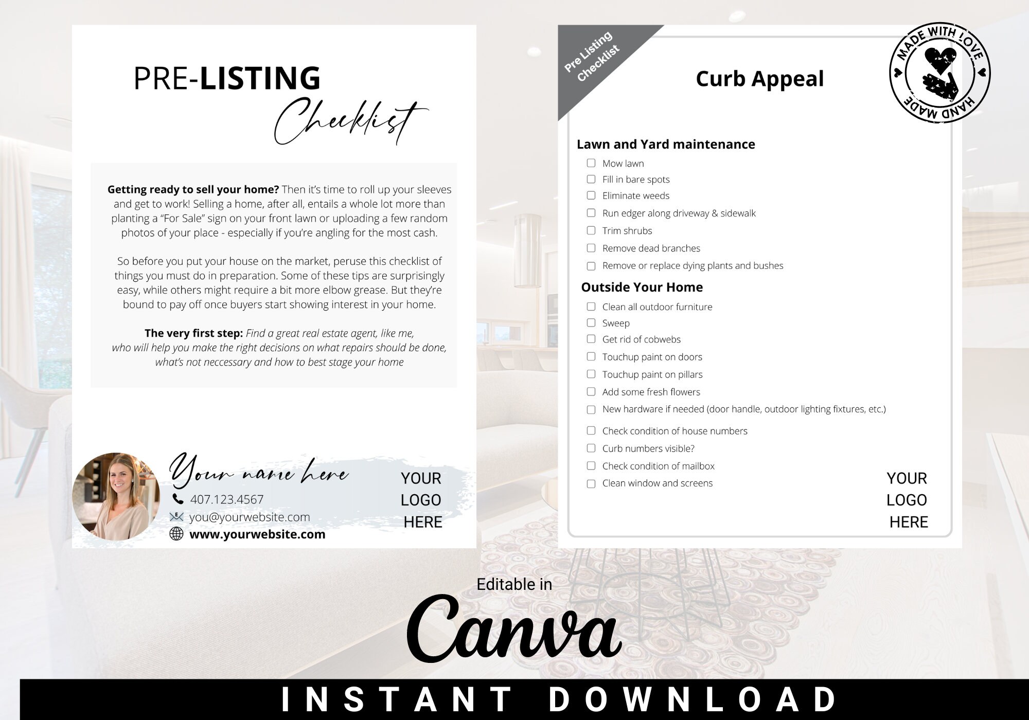 Pre-listing Checklist Real Estate | Listing Agent Musthave | Listing ...