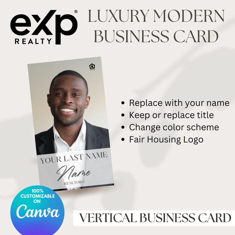 EXP Realty Business Card Bundle - Luxury Business Card With QR Code ...