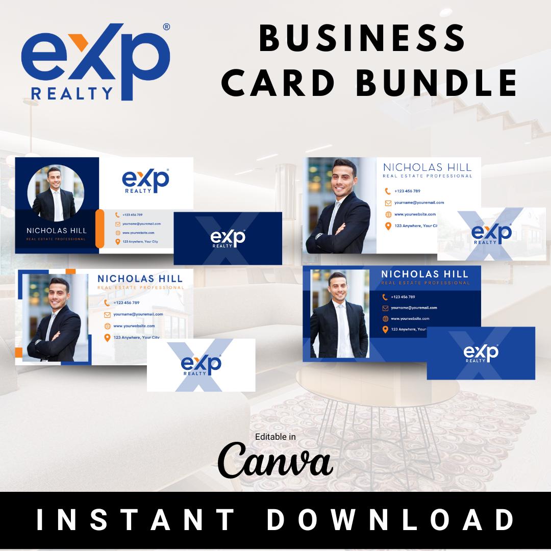 EXP Realty Business Card Bundle | Real Estate Business Cards ...
