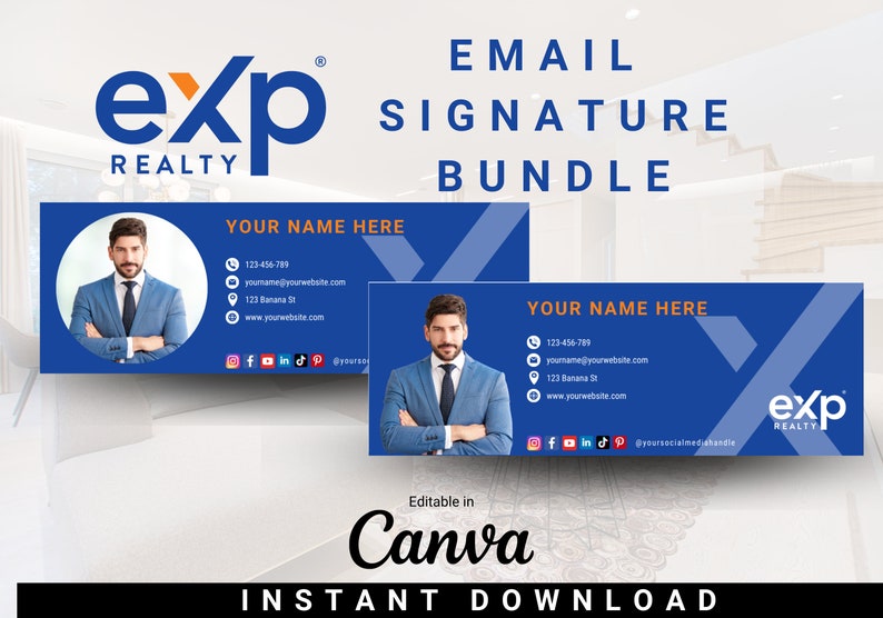 EXP Realty Email Signature BUNDLE - Luxury Email Signature - Gmail ...