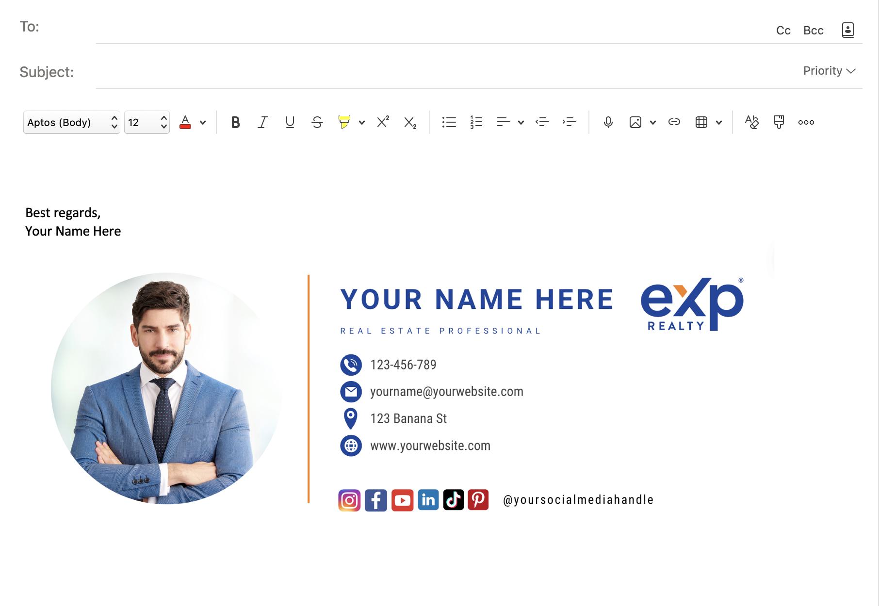 EXP Realty Email Signature BUNDLE - Luxury Email Signature - Gmail ...