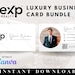 EXP Realty Business Card Bundle - Marble Luxury Business Card With QR ...