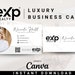 EXP Realty Business Card Bundle Marble Luxury Business Card With QR ...